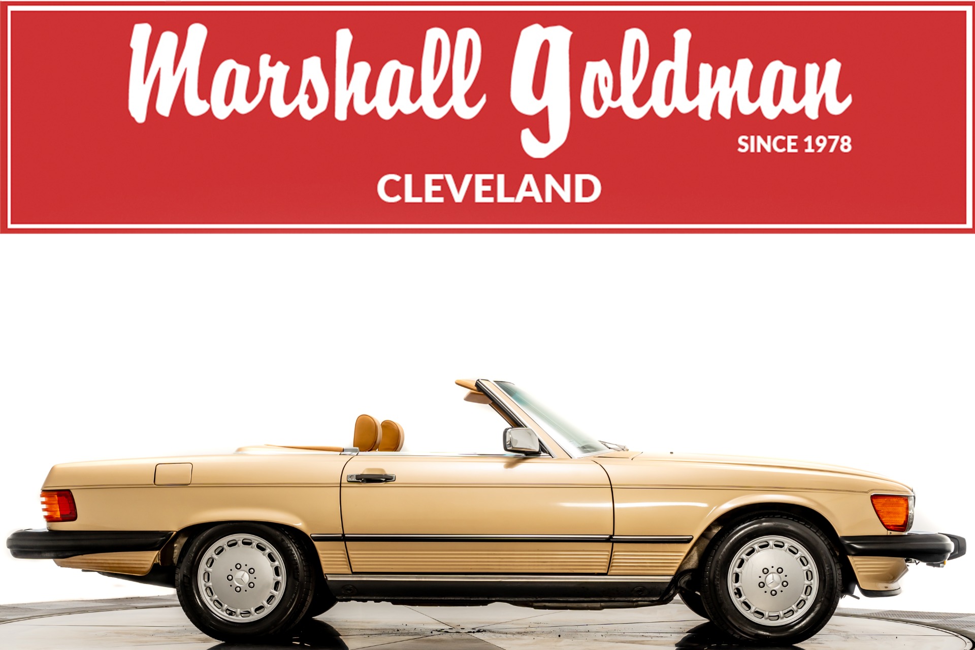 Champagne Metallic Mercedes-Benz 560 SL with 5.6L SOHC V8 Engine For ...