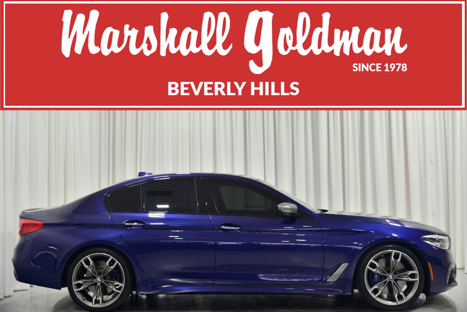 Mediterranean Blue Metallic BMW M550i xDrive with 4.4L TwinPower Turbo ...