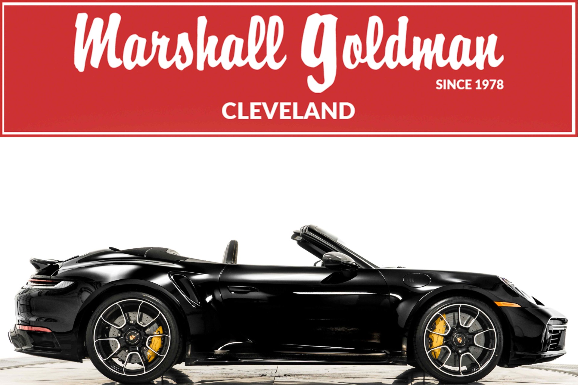 Black Porsche 911 Turbo S Cabriolet with 3.8L Twin Turbo H6 640hp 590ft ...