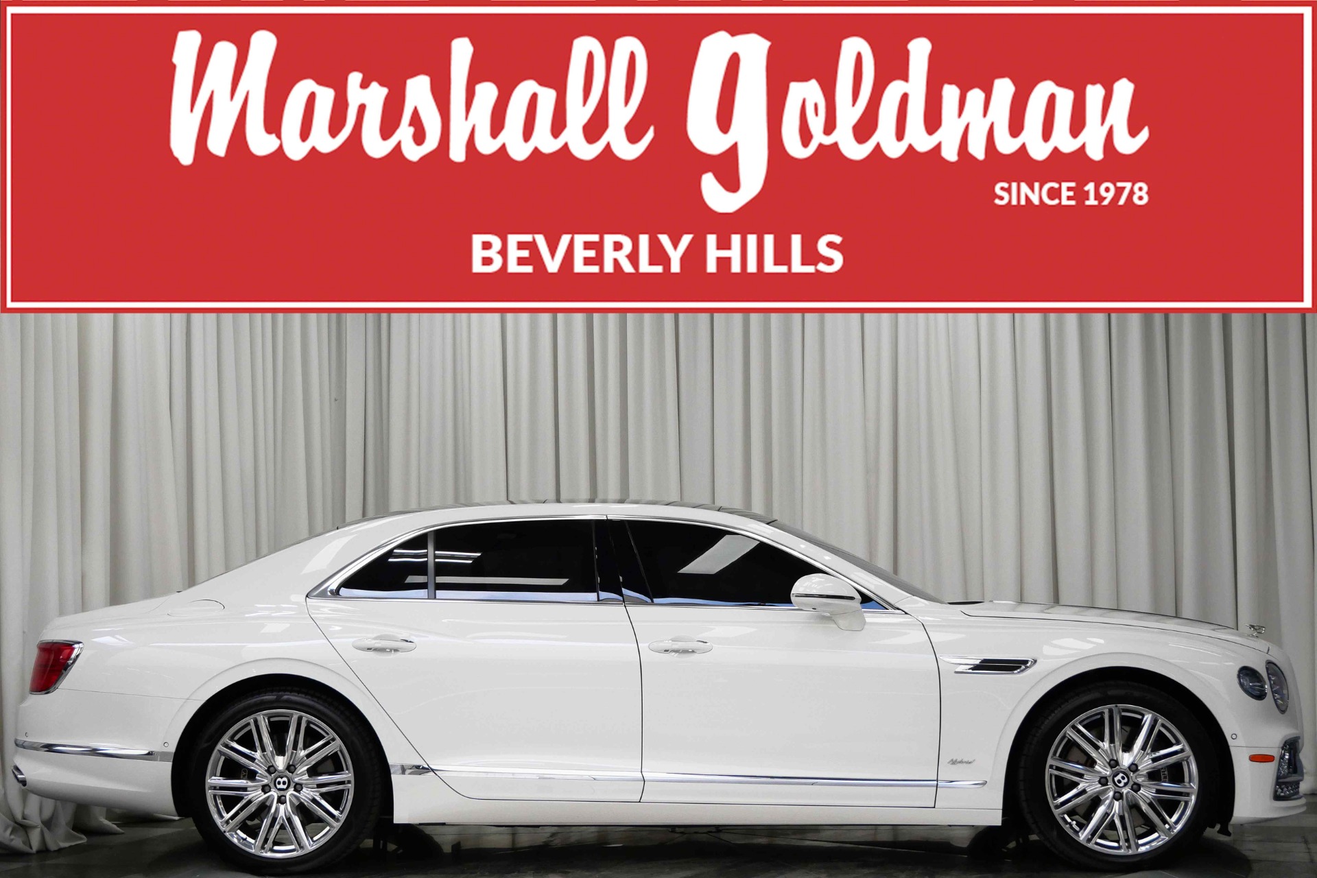 Glacier White Bentley Flying Spur Hybrid with 2.9L Plug-in Hybrid Twin ...