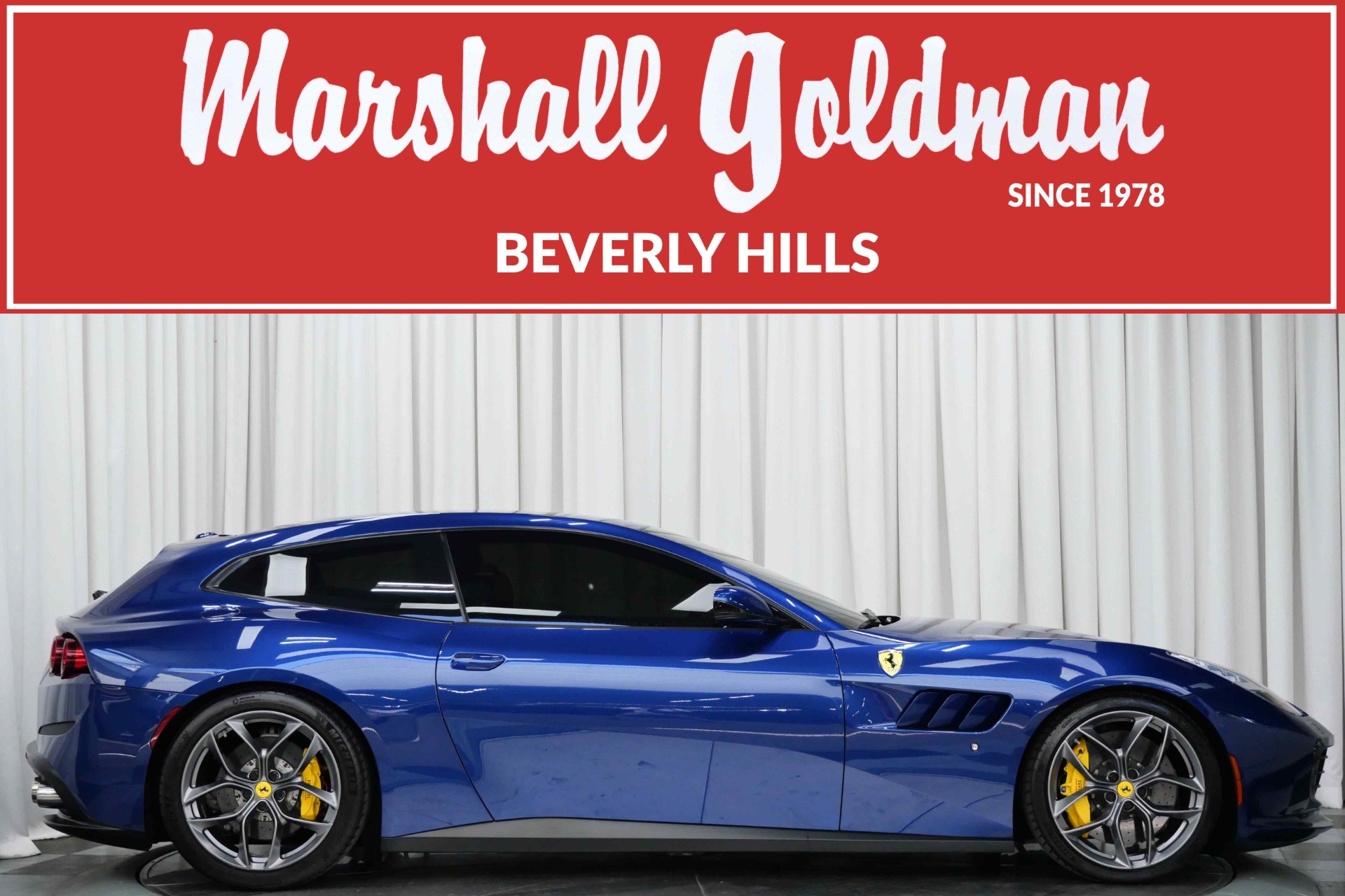 Blu Tour De France Ferrari GTC4Lusso T with 3.9L Twin Turbo V8 602hp ...