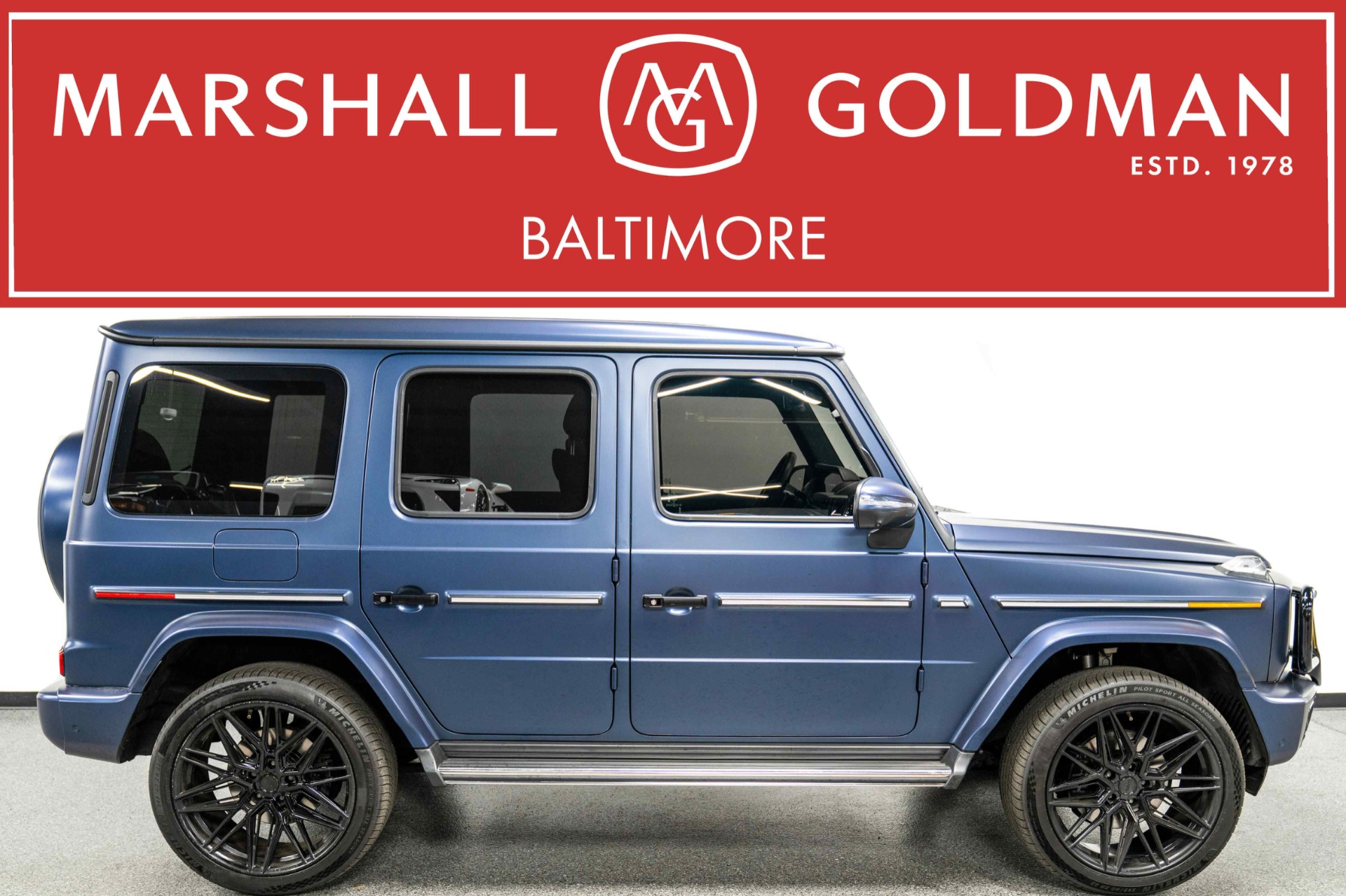 Twilight Blue Metallic Mercedes-Benz G550 -Full Matte Paint Protection ...