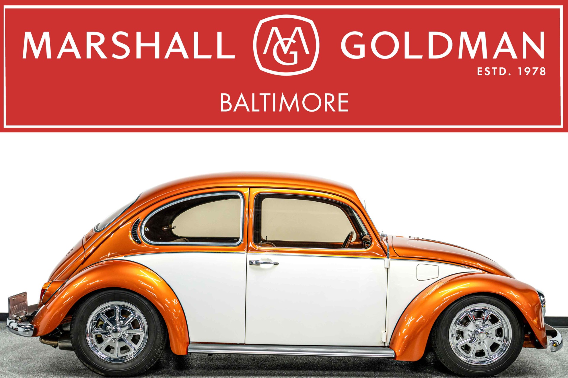 Copper Pearl and White Volkswagen Beetle -Fully Restored Custom ...