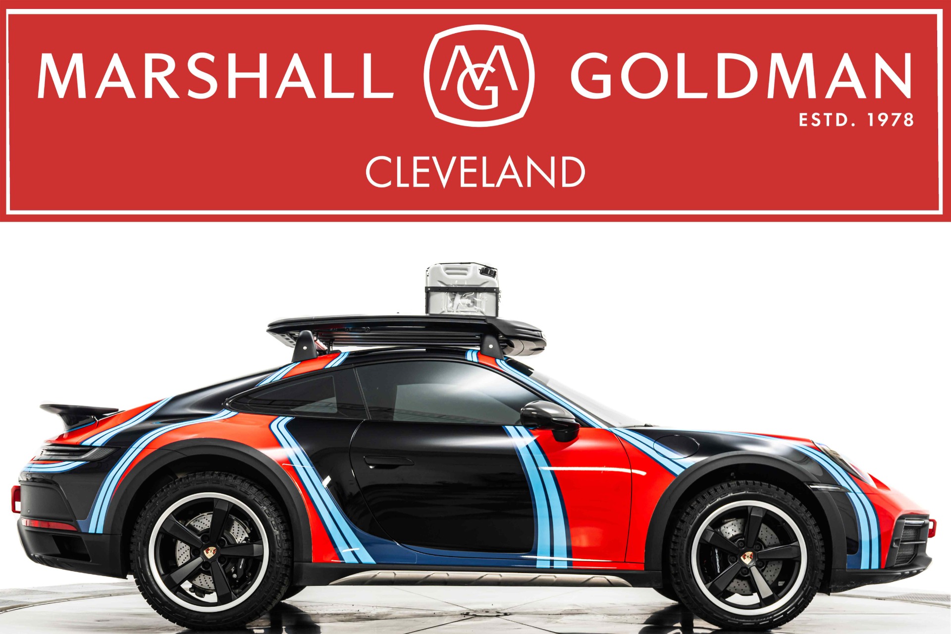 Black Porsche 911 Dakar -Martini Livery, Carbon Roof, #570 of 2500 with ...